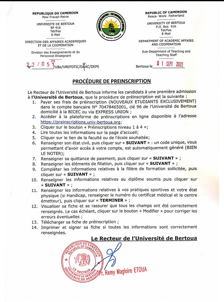 Université de Bertoua